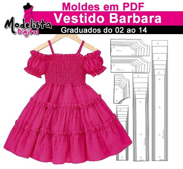 Vestido Barbara – moldespelozap.com.br